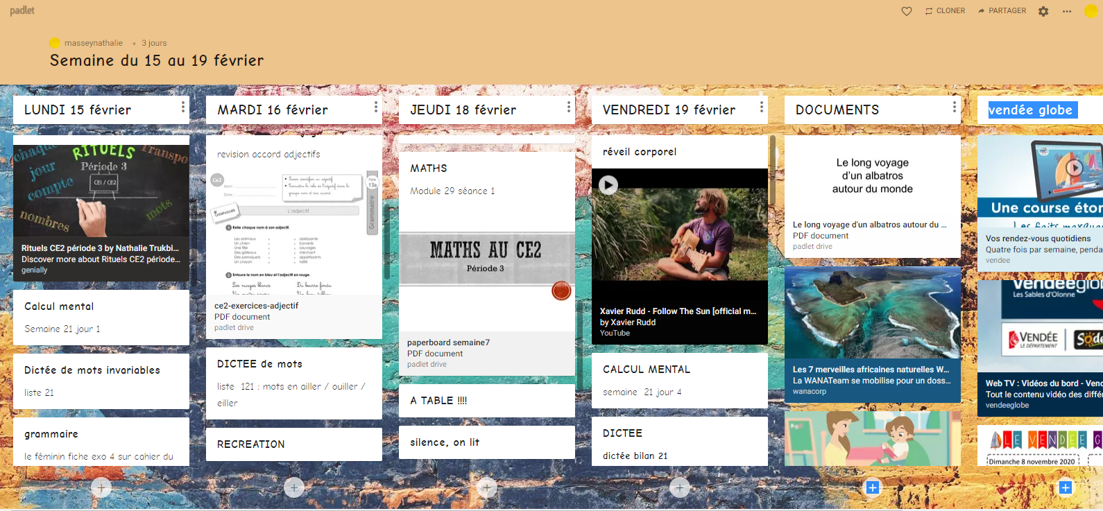 padlet - La classe de TruKbidule