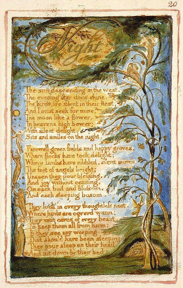 NIGHT William Blake Traduction Française Nuit • ARTGITATO
