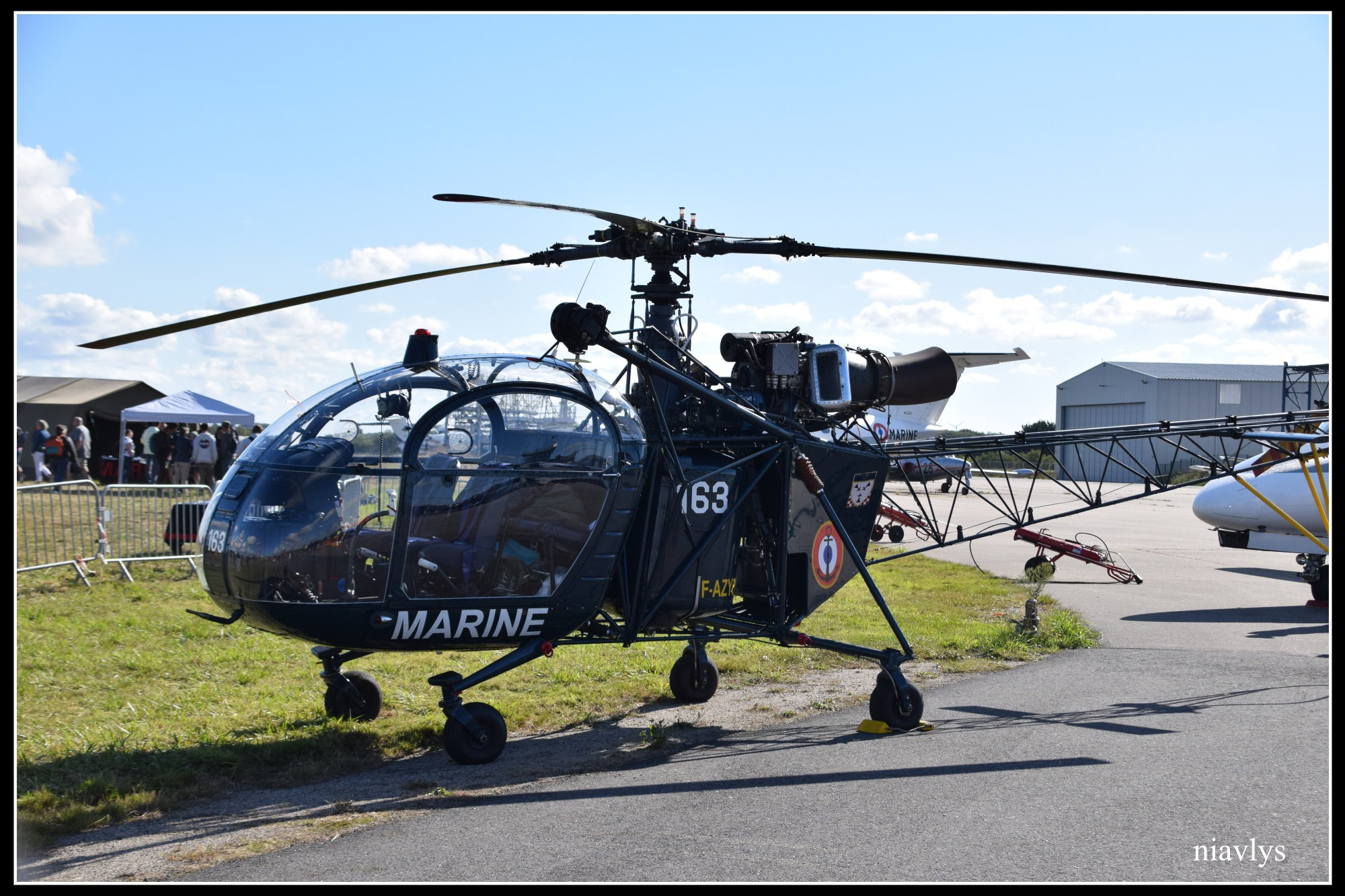 Hélicoptère ALOUETTE II - Photos du Havre, du Port et de sa région