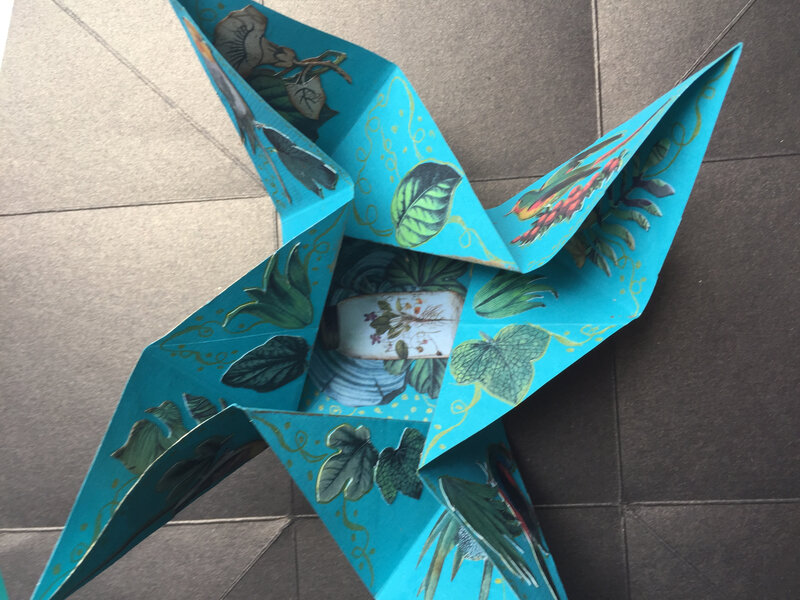 ORIGAMI : Puzzle purse - Art textile, broderie, peinture, scrapbooking ...