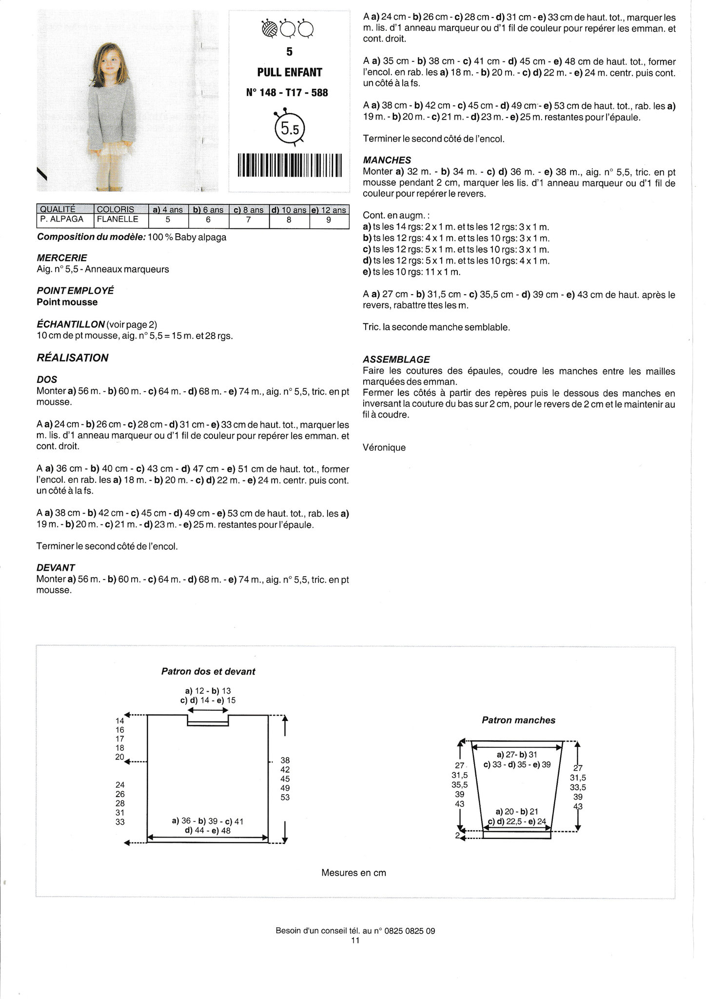 Pull enfant, Phil Alpaga - Perles Roses