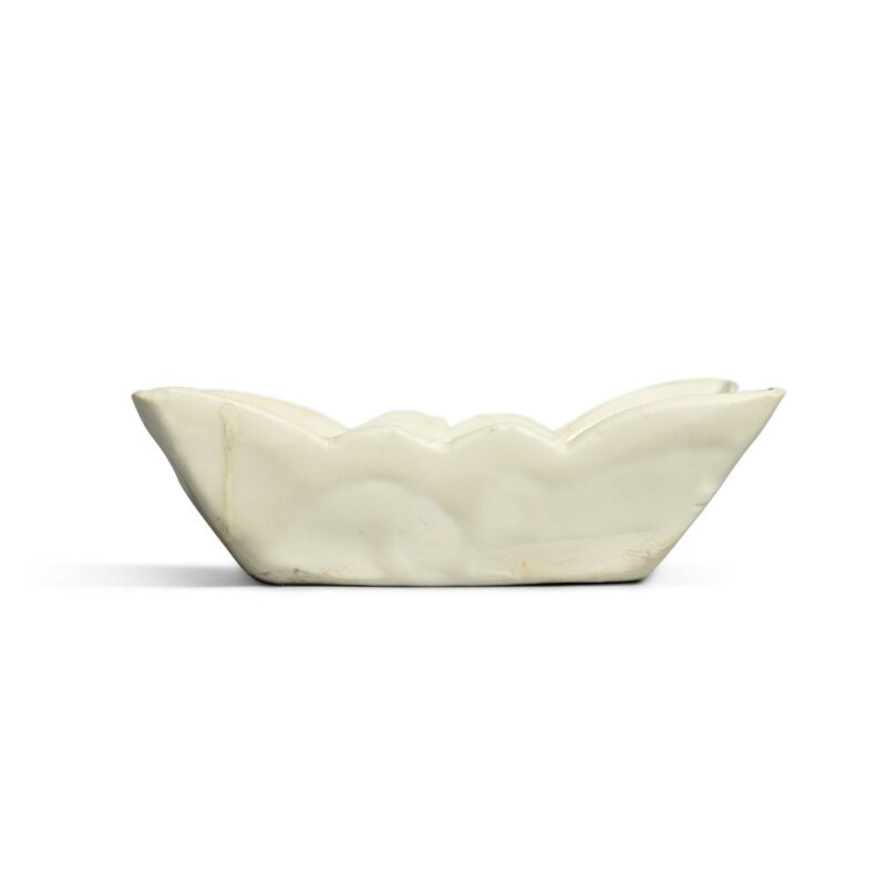 A molded white-glazed 'floral' square dish, Liao dynasty (907-1125 ...