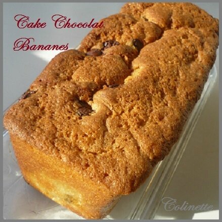 Cake chocolat et bananes de Sophie Dudemaine - Les re7 de Colinette