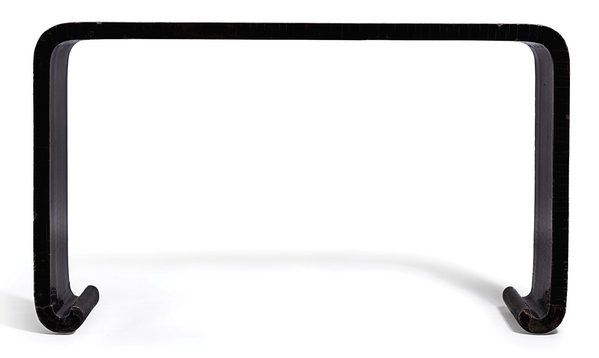 A rare black lacquer corner-leg altar table, Ming dynasty - Alain.R.Truong