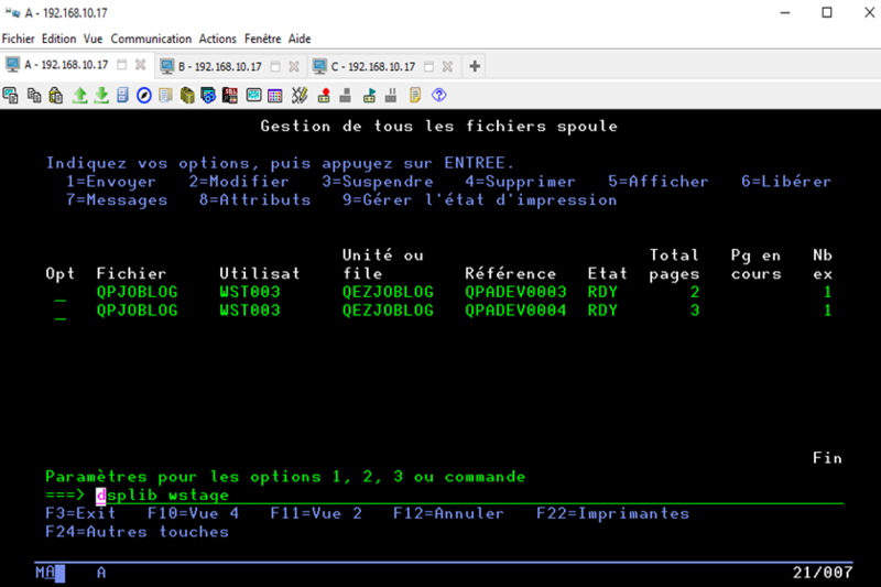 Découvrir les commandes de AS400 - Initiation AS400