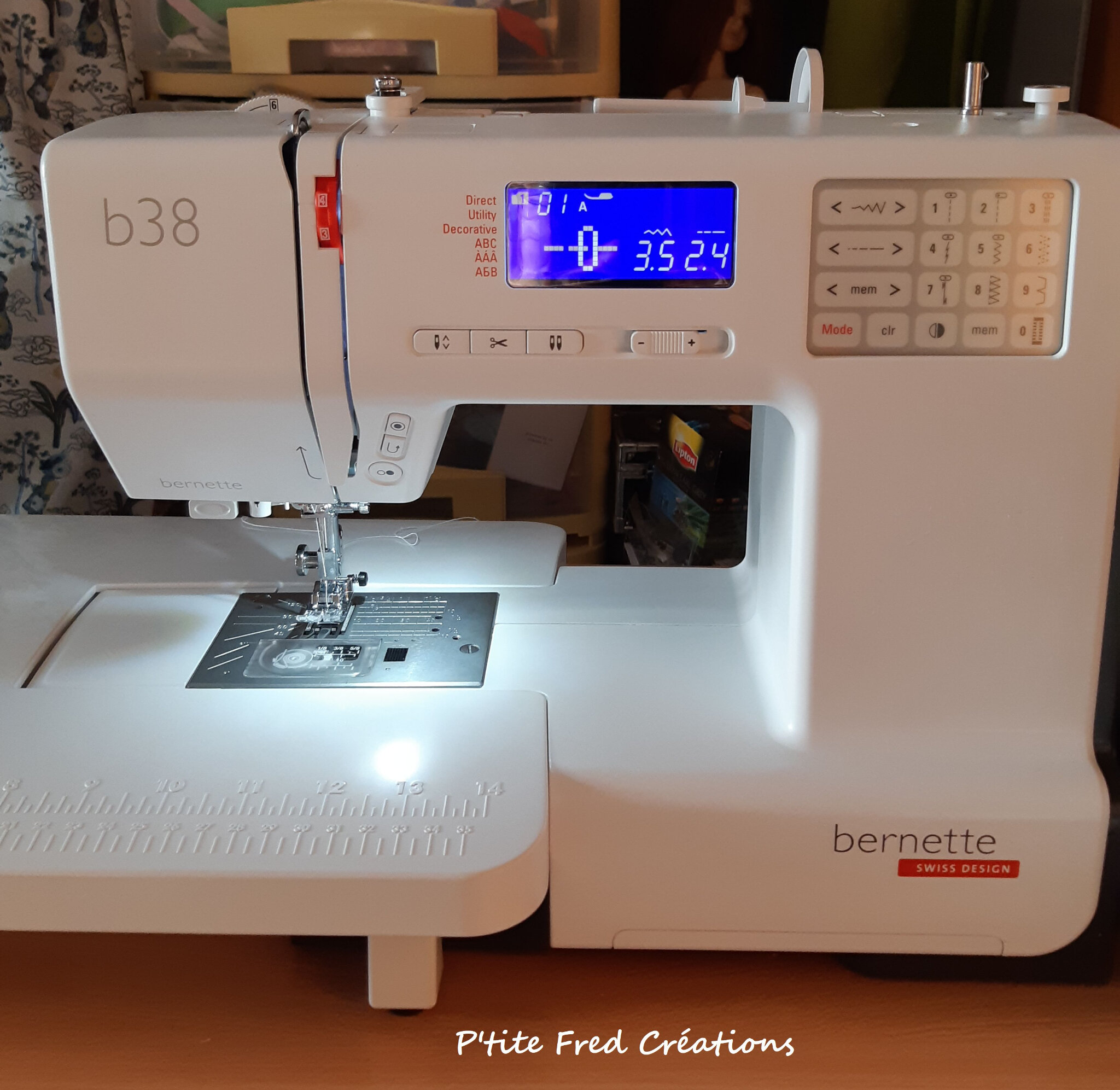 Ma machine à coudre Bernette b38 - * P'tite Fred Créations