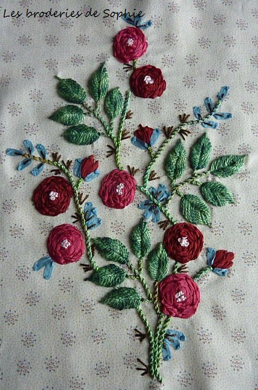 Flowers, Flowers : les roses #1 - Les Broderies de Sophie