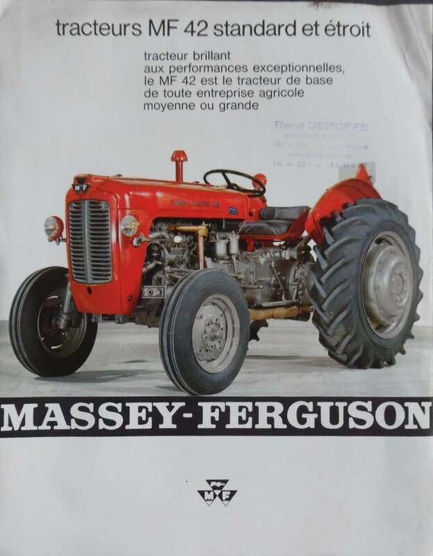 Massey Ferguson MF-42 ou MF-42.8 - Canals en Aveyron (Agriculture)