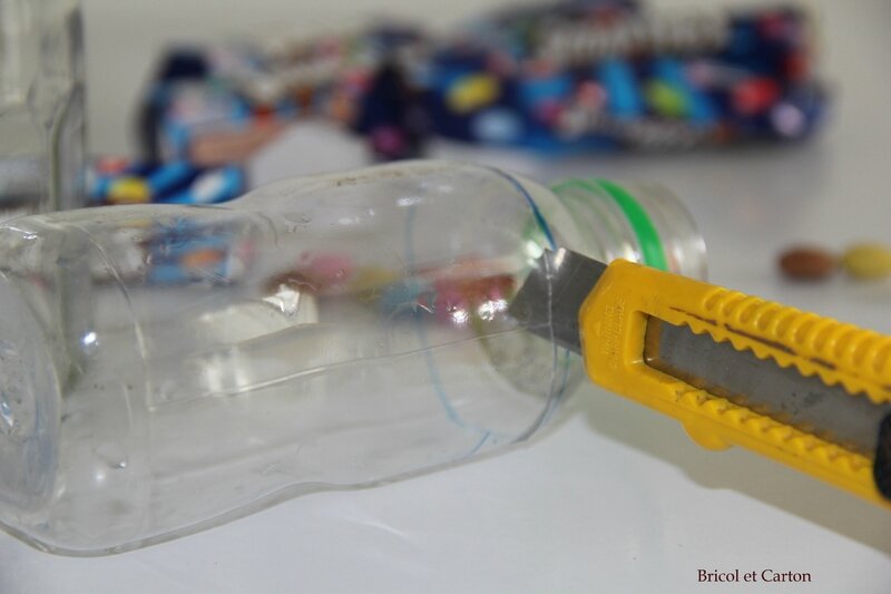 Vase pot de confiture avec smarties {DIY} - Bricol et Carton