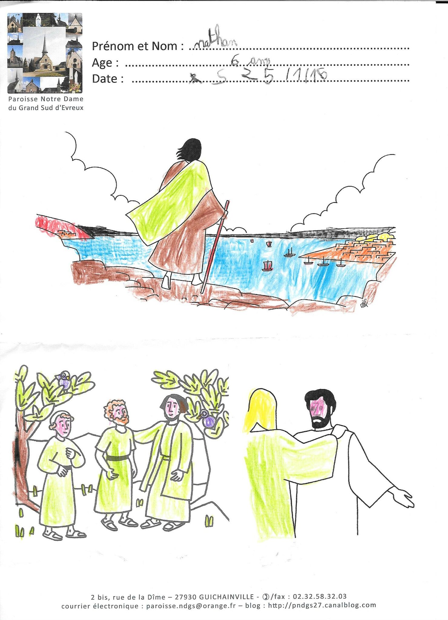 Les dessins et coloriages de la messe du dimanche... - La Paroisse ...