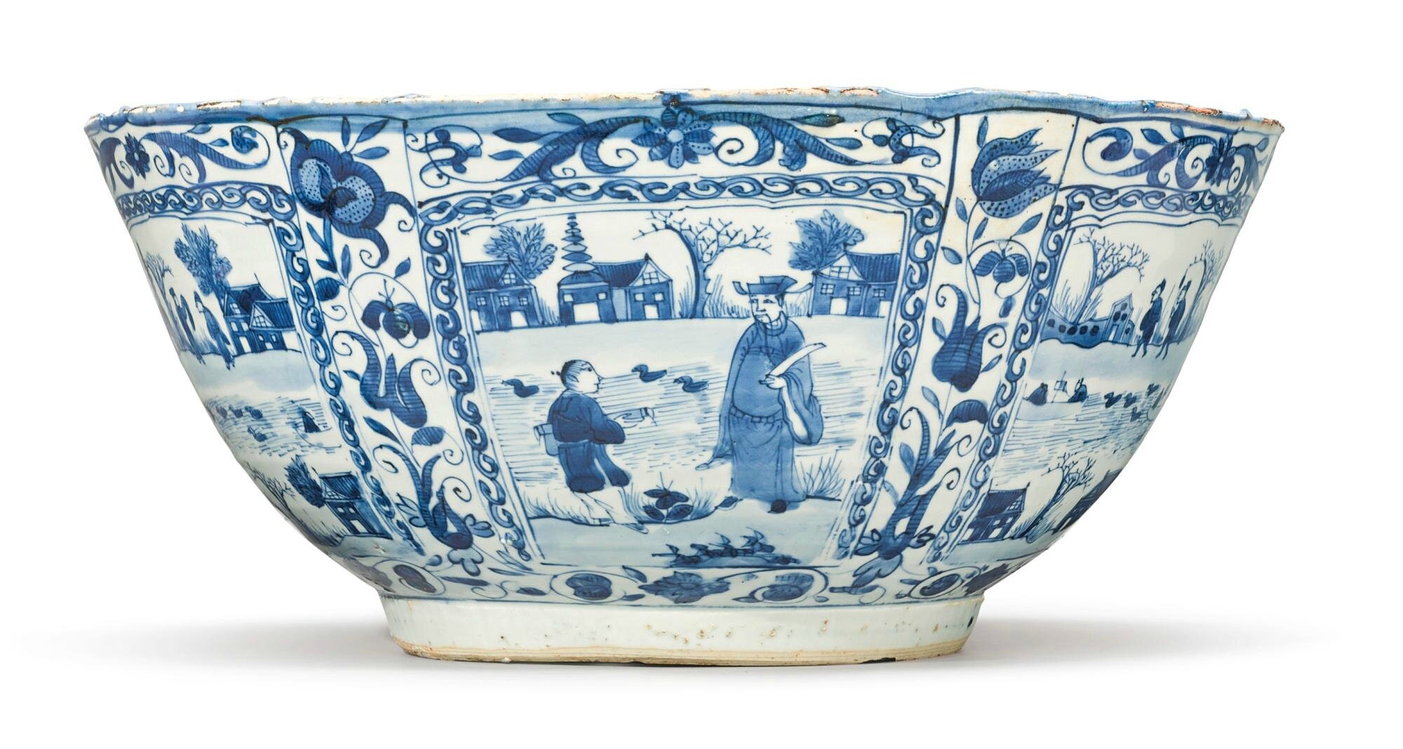 A large blue and white bowl, Ming dynasty, Chongzhen period - Alain.R ...