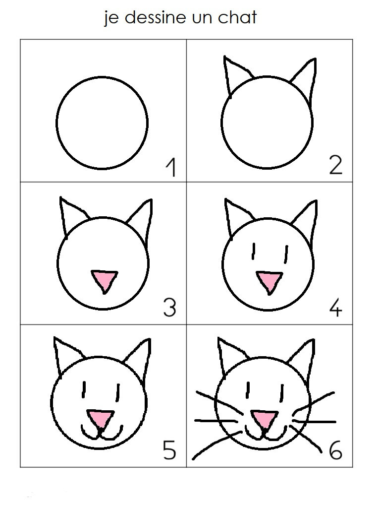 Dessiner un chat - école maternelle de Lèves