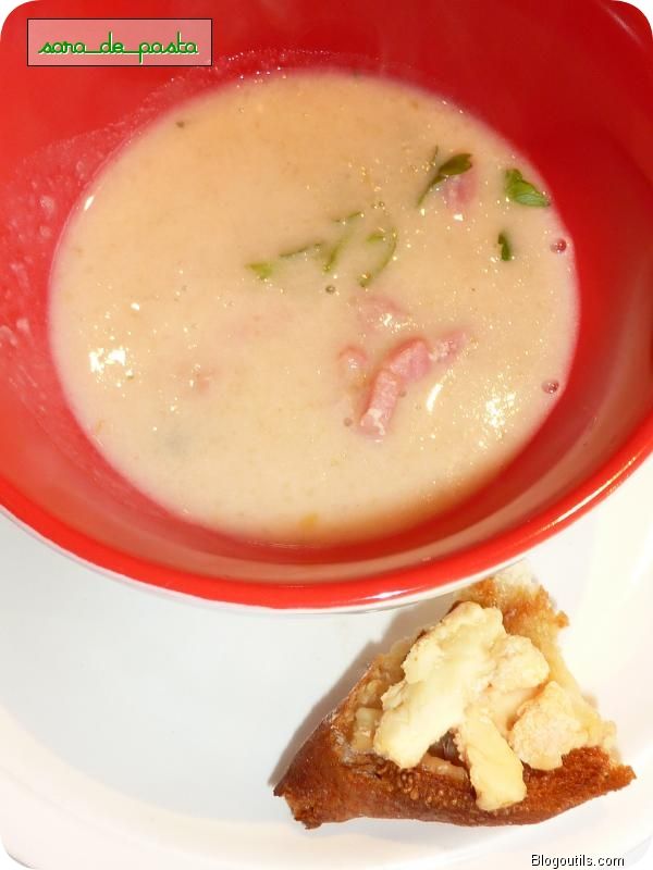 Potage aux chicons et son toast au maroille. - "pasta