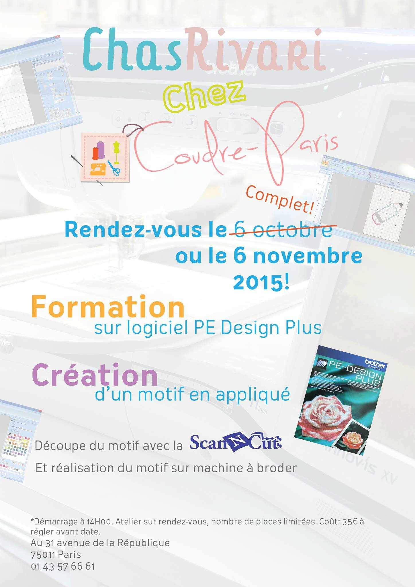formation logiciel broderie machine - ChasRivari, astuces broderie ...