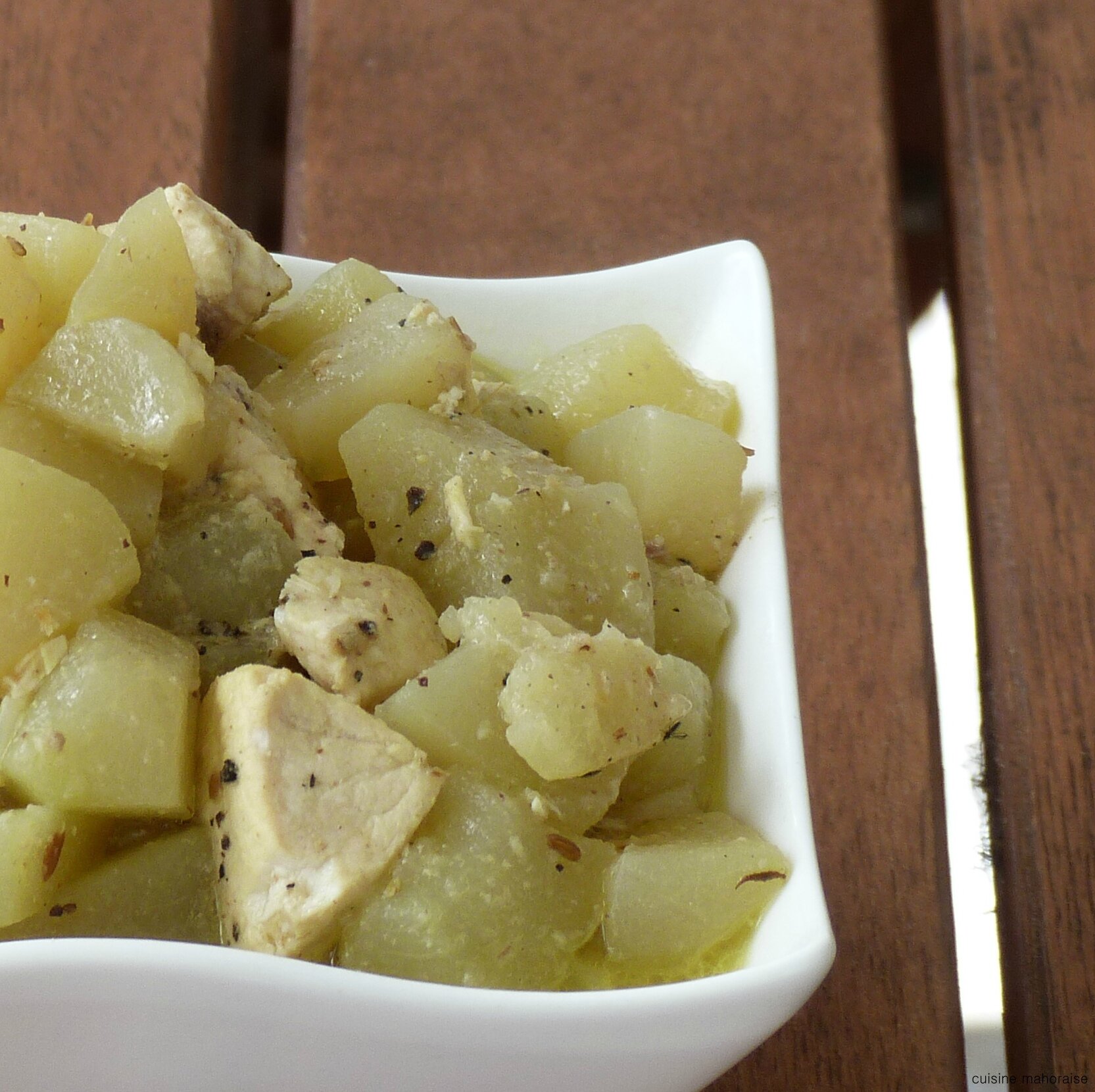 Calebasse au lait de coco et espadon - Matavy Cuisine Mahoraise