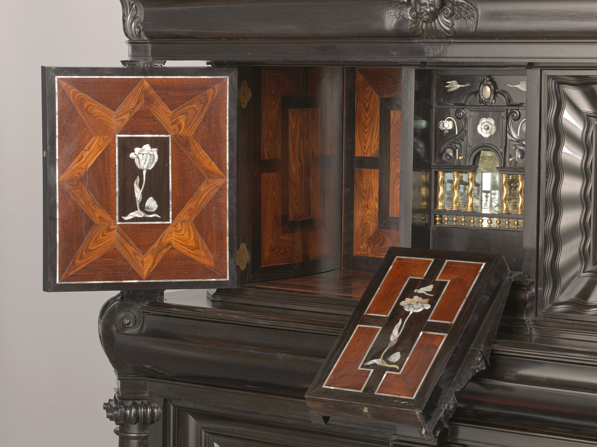 Rijksmuseum acquires monumental ebony cabinet inlaid with mother of ...