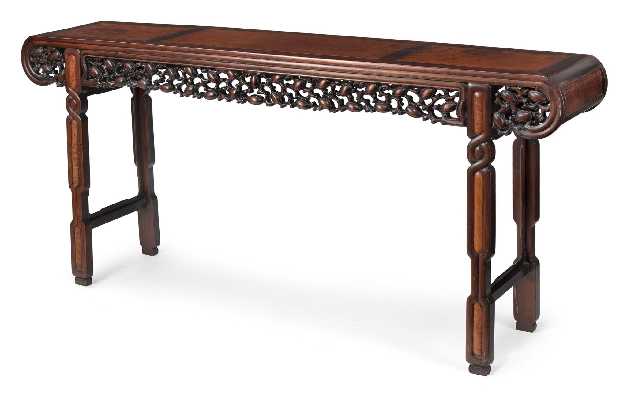A rootwood-inset altar table, Qing dynasty - Alain.R.Truong