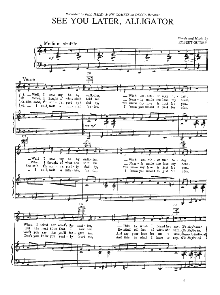 See you later, Alligator *!!! - The Strombolis