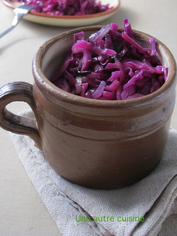 Chou rouge braisé - une autre cuisine