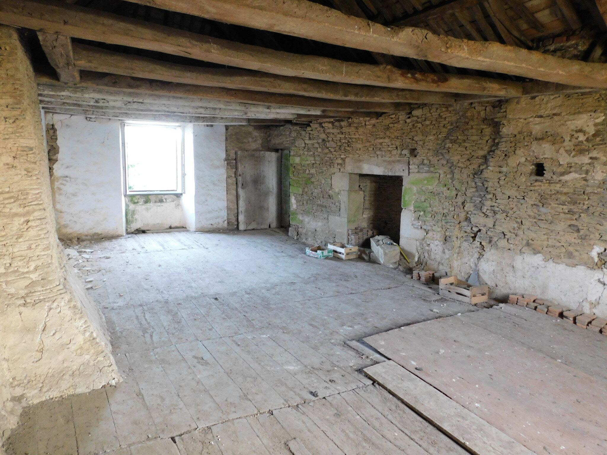 La souche de cheminée - TREVENALEUC, un manoir breton