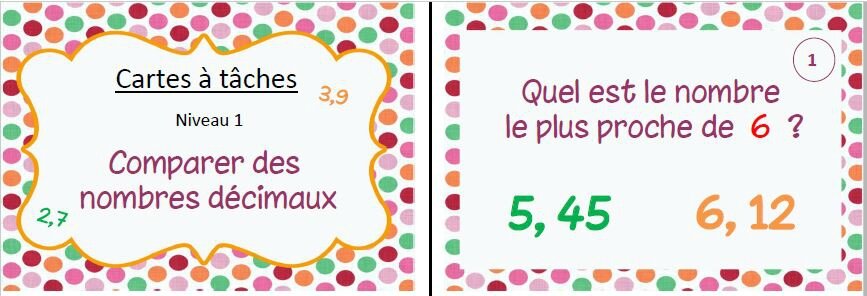 Séries de cartes à tâches ou task cards gratuites à télécharger ...