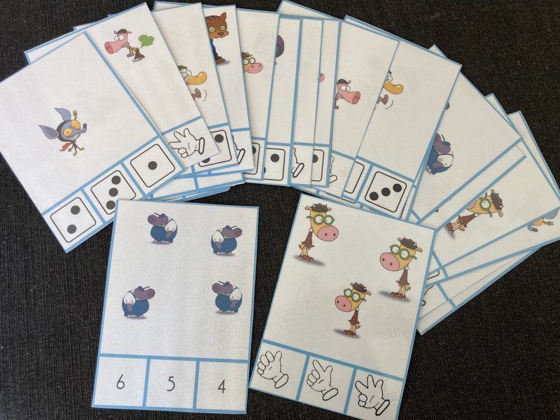 Cartes à compter « les mini-justiciers » - TSA: Jeux pédagogiques et ...