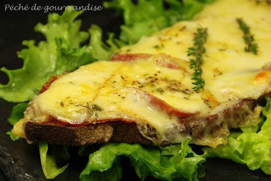 Tartines à la raclette et à la coppa - Péché de gourmandise