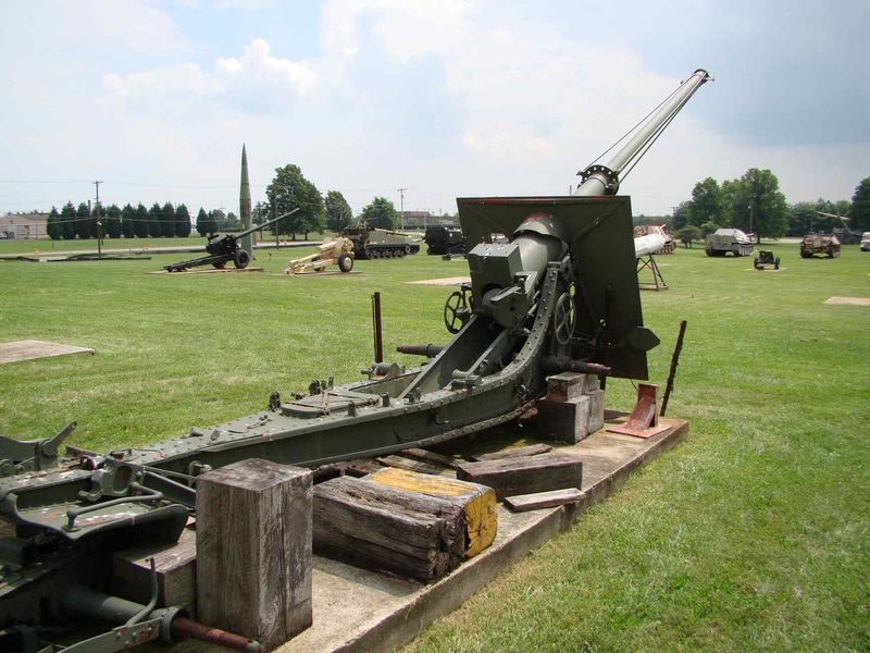 155 Long M1918 Schneider modifie 105mm a Aberdeen (USA) - Canons survivants de la Grande Guerre ...