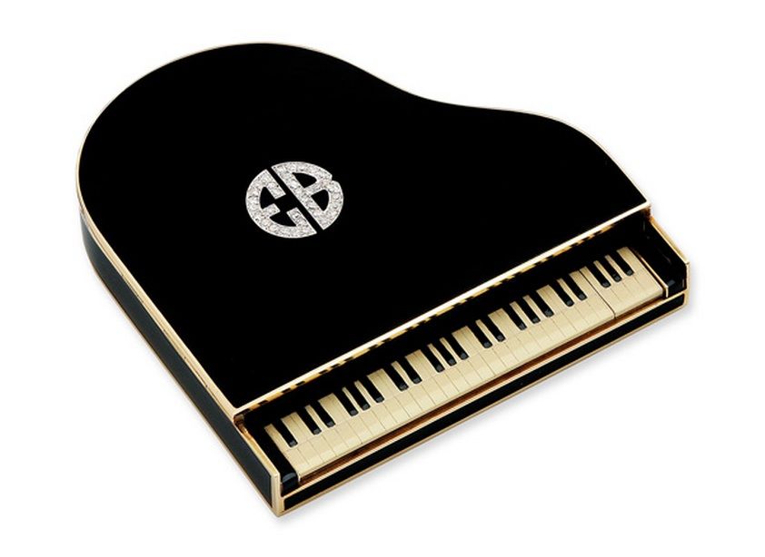 An Art Deco Enamel and Diamond Piano Powder Compact, circa 1930 - Alain ...