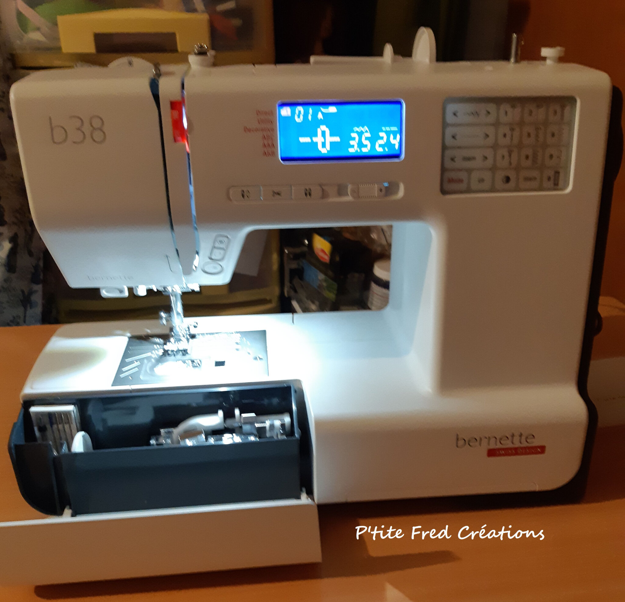 Ma machine à coudre Bernette b38 - * P'tite Fred Créations