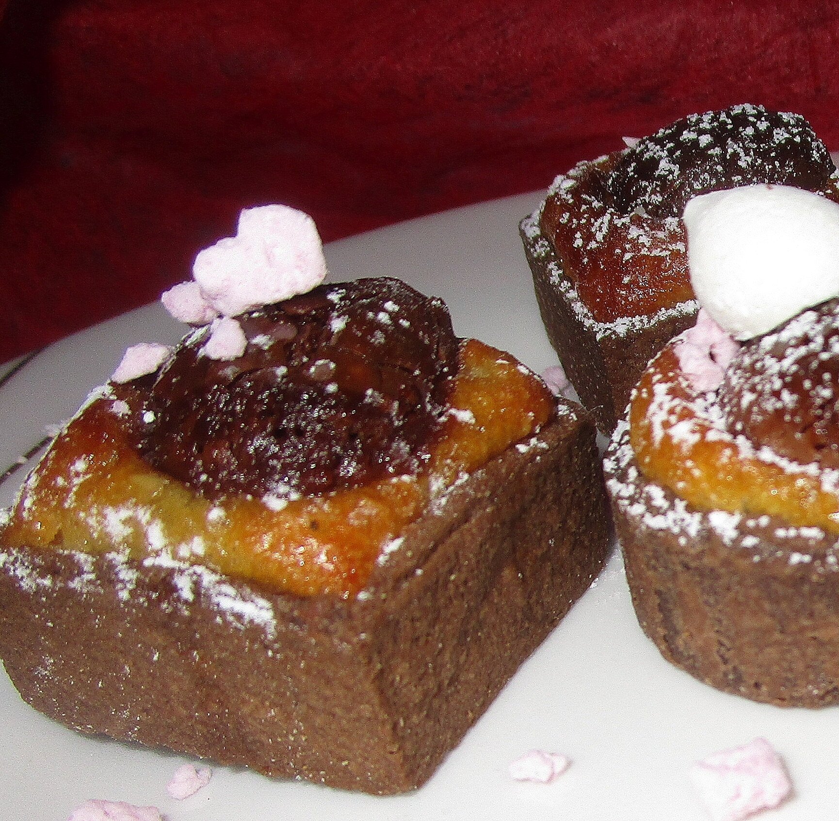 Mini tartelettes "amuse-bouches" Trendy shell chocolat à la crème ...