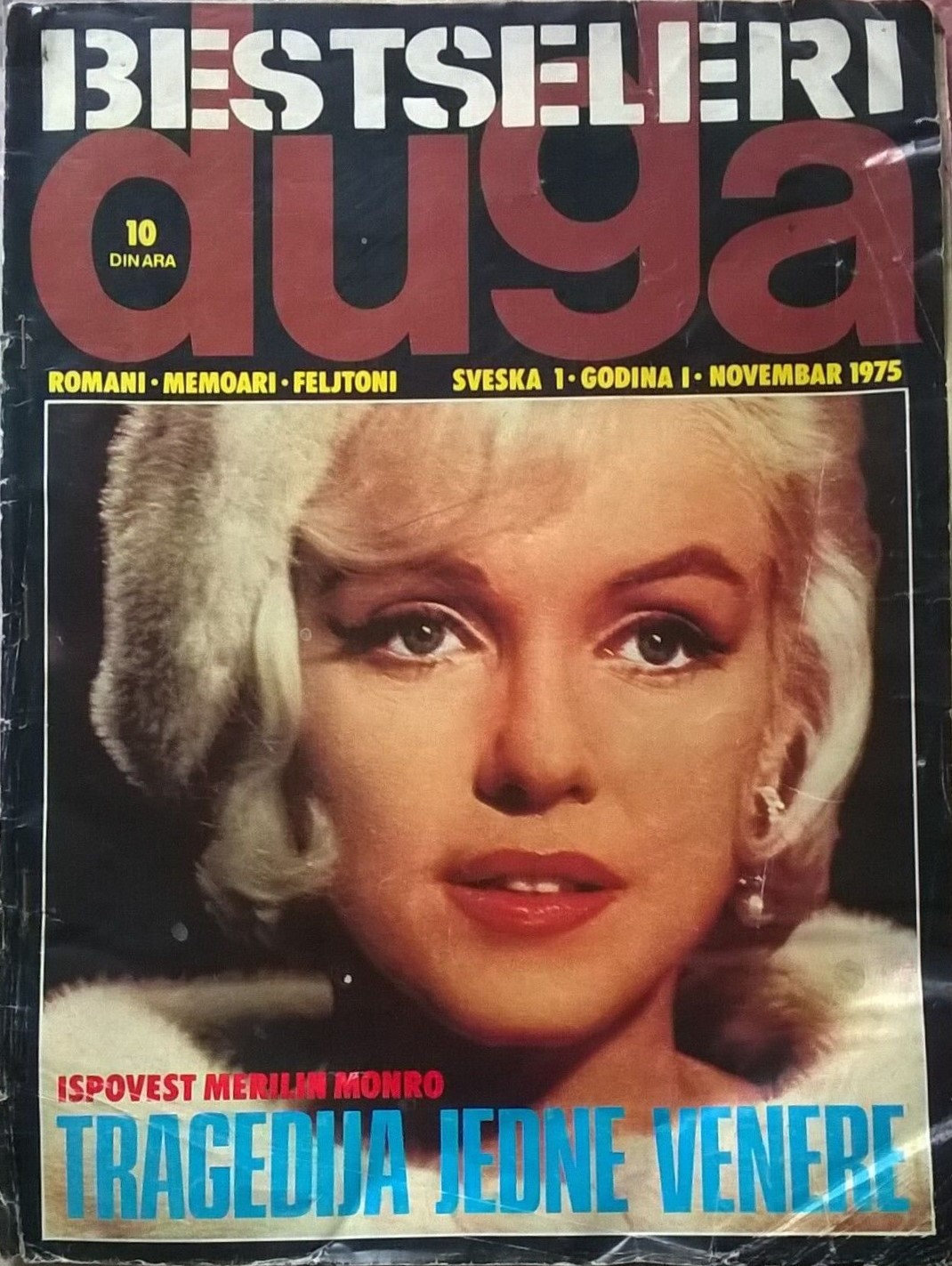 Marilyn Mag: "duga" (Yugo) 1975 - Marilyn Monroe "La MM que j'aime