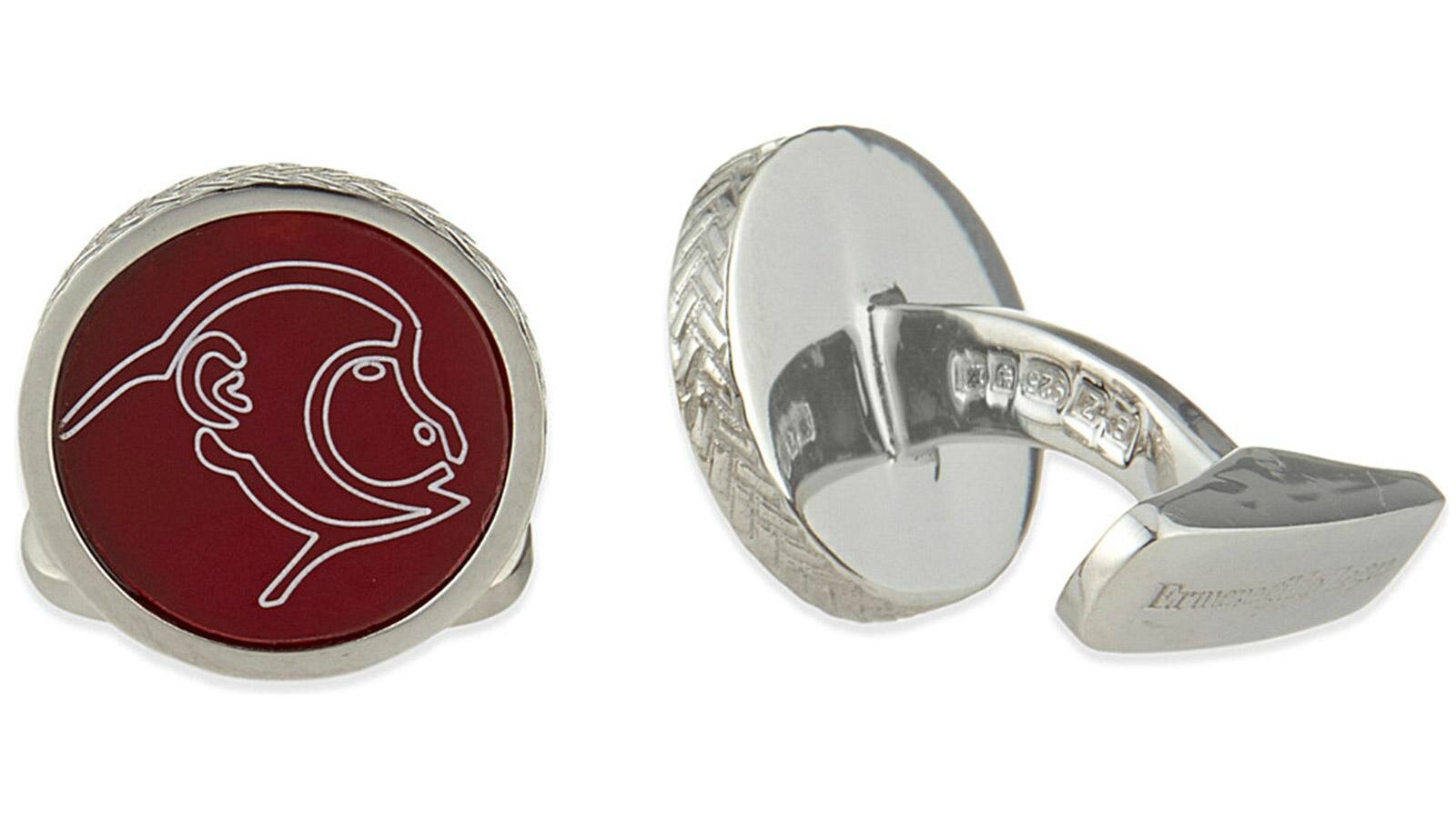 Silver monkey cufflinks, Ermenegildo Zegna - Alain.R.Truong
