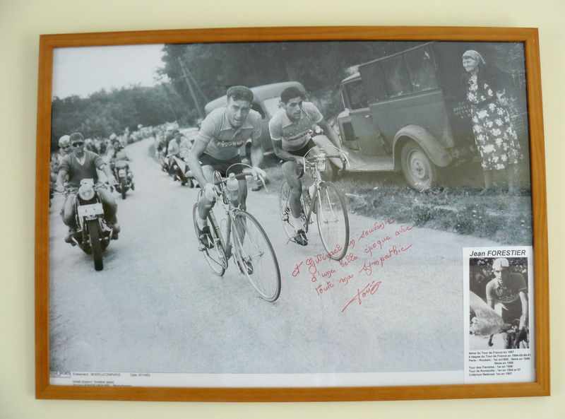 Poster photo dédicacé par JEAN FORESTIER - Collection maillots ...