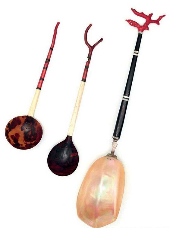 18th-19th century Ottoman Turkish Fruit Sherbet Spoons - Alain.R.Truong