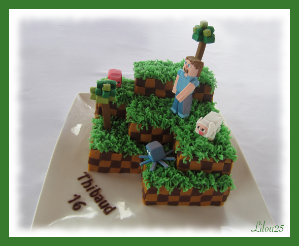 Minecraft en 3D - Gâteaux en fête de lilou 25