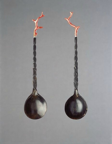 18th-19th century Ottoman Turkish Fruit Sherbet Spoons - Alain.R.Truong