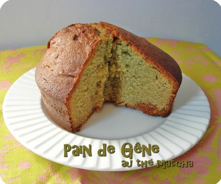 Pain de Gênes au thé matcha - Cuisine et dépendances