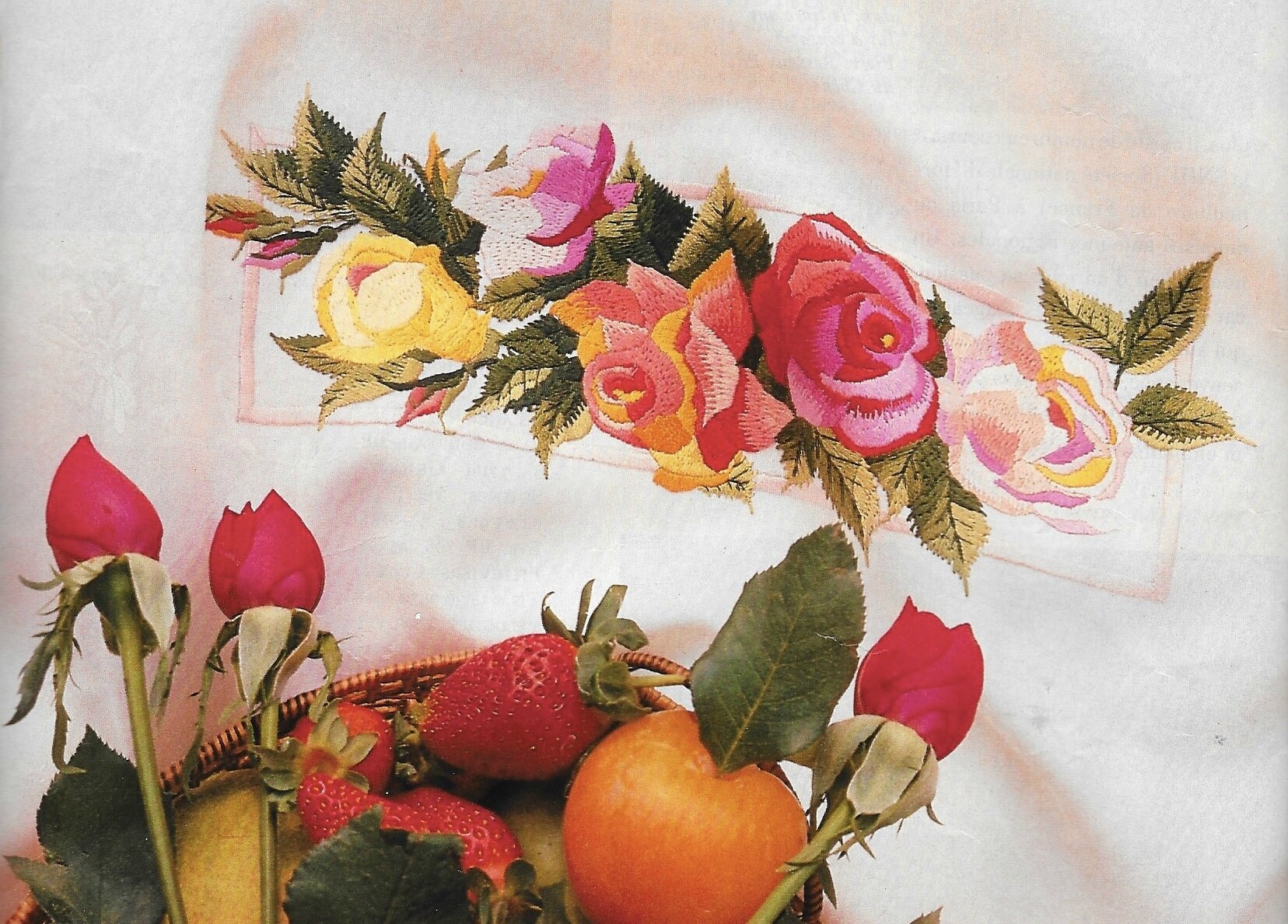 Les roses à broder de 100 idées. - Le chas et la louche ....