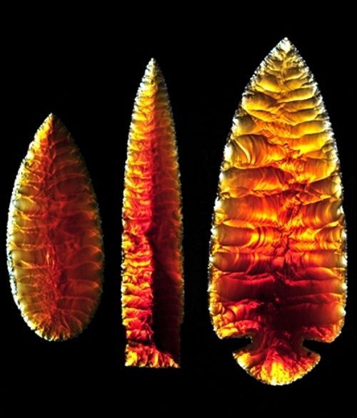 Oregon Fire Opal blades - Alain.R.Truong