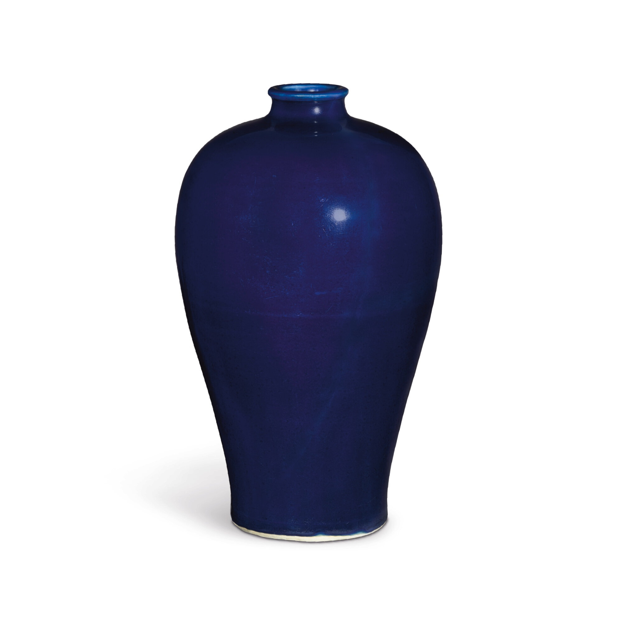 A rare blue-glazed meiping, early Ming dynasty (1368-1644) - Alain.R.Truong