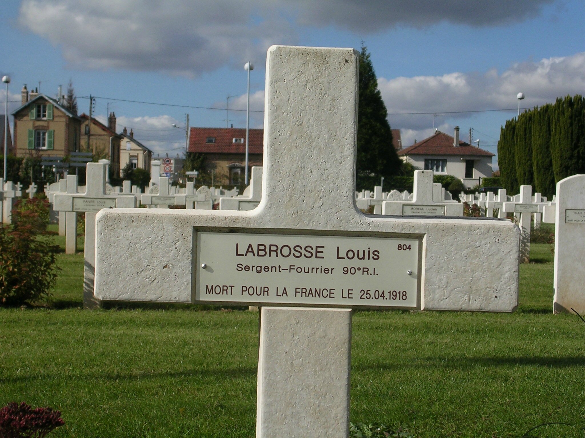 LABROSSE Louis (Ardentes) + 25/04/1918 Beauvais (60) - Les soldats de l ...