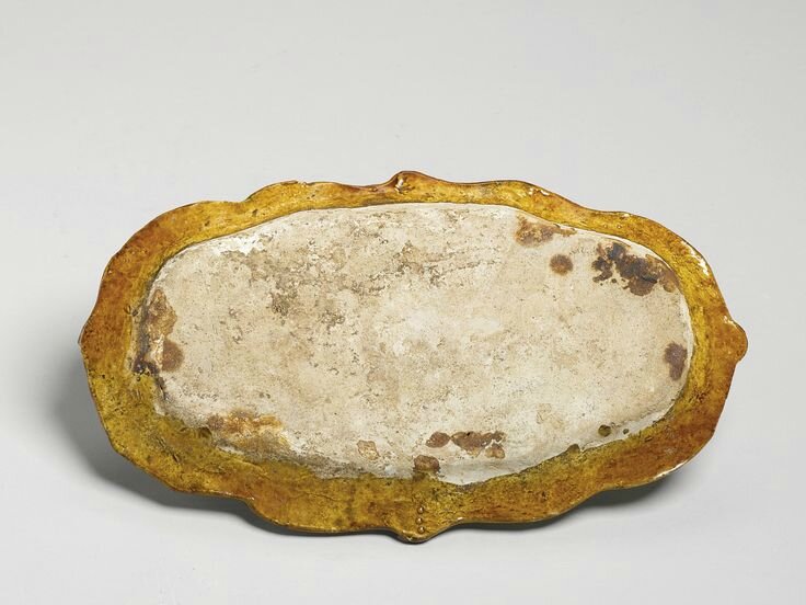 A sancai-glazed ground foliate-rim pottery dish, Liao dynasty - Alain.R ...