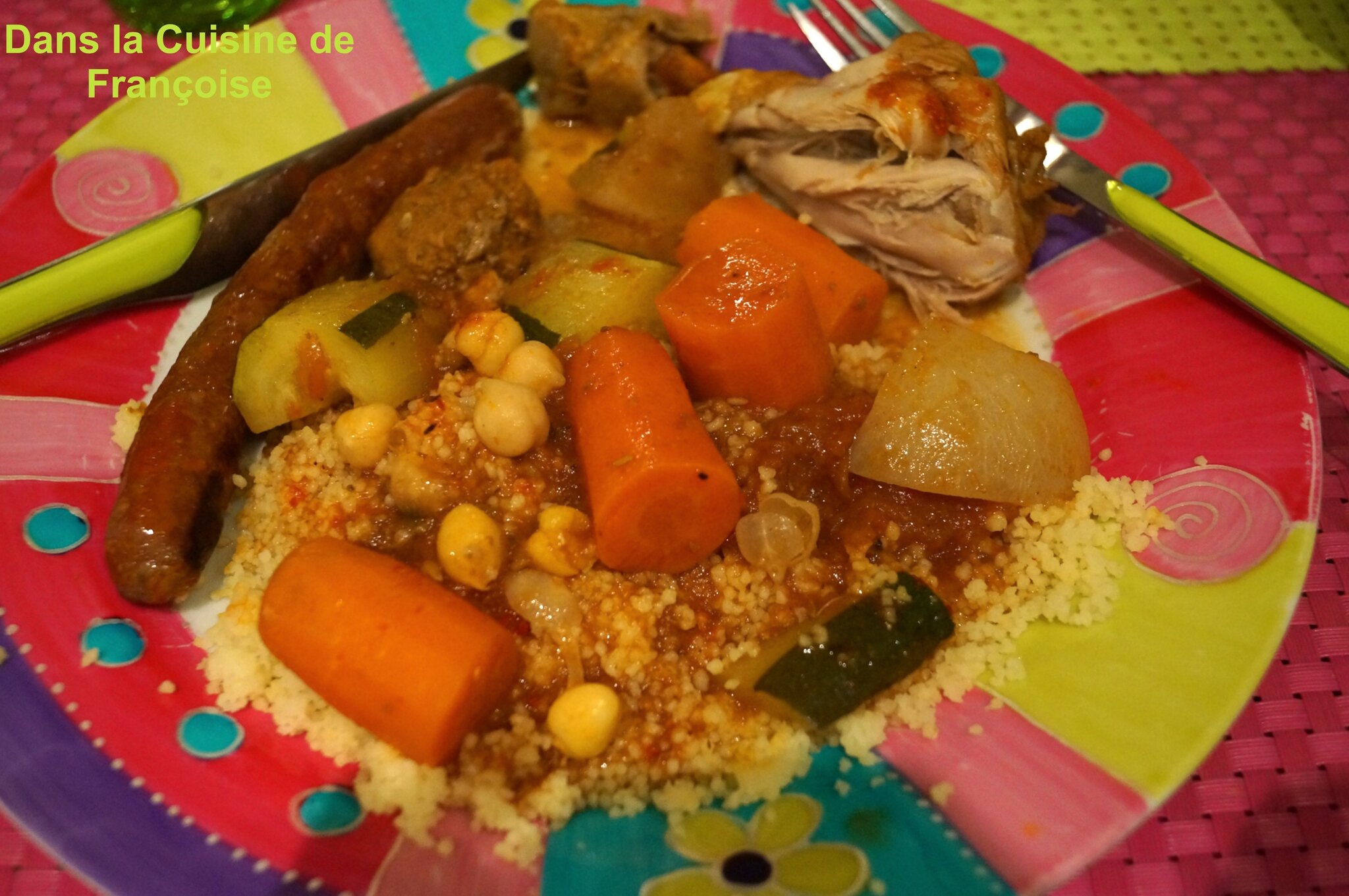 Couscous Poulet Merguez Et Boulettes Dans La Cuisine De Françoise