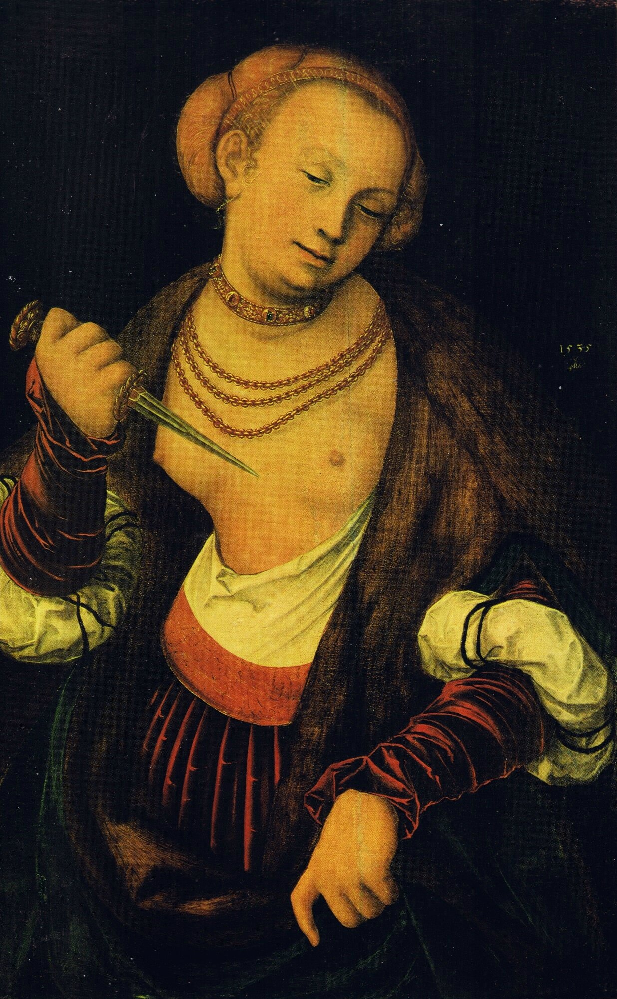 Lucas Cranach II (Wittenberg 1515-1586 Weimar) , Lucretia - Alain.R.Truong