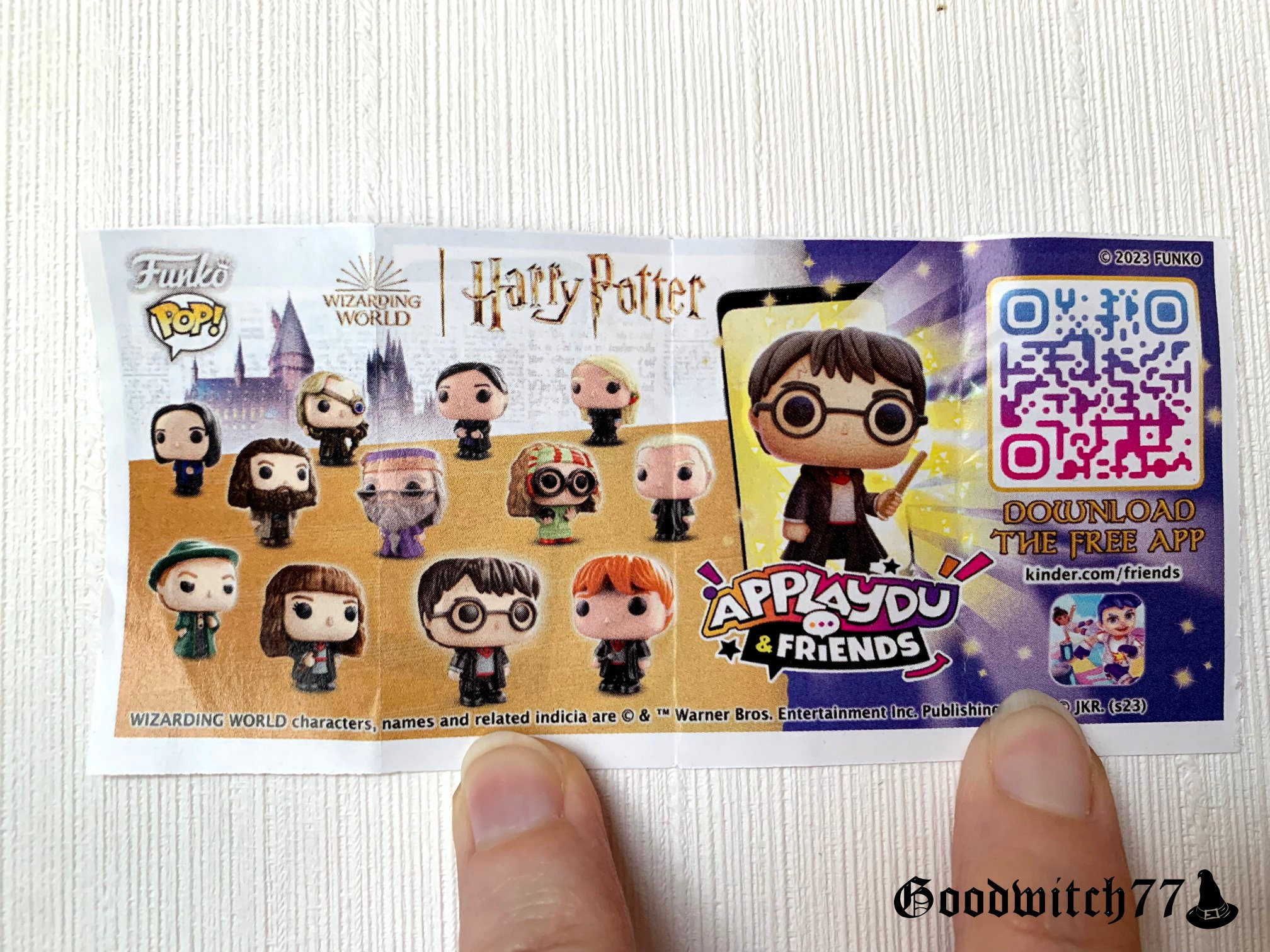 Kinder joy Harry Potter Funko pop ouverture & QR codes applaydu ...