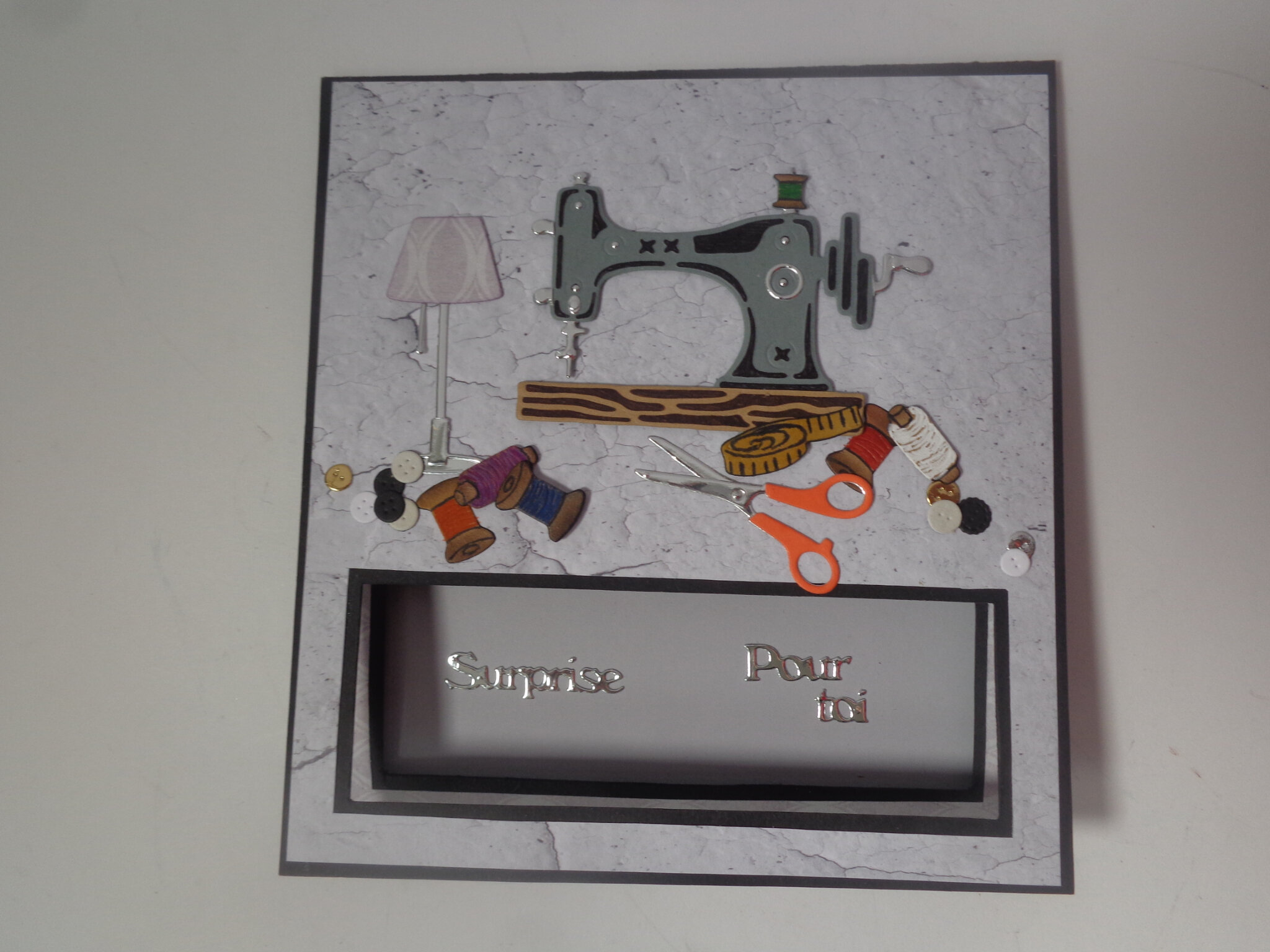 Carte mode et couture - Les créations déco de Marsouille