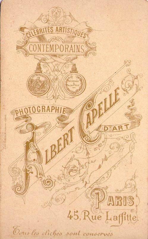 Albert CAPELLE - L' Atelier des photographes du XIX siecle