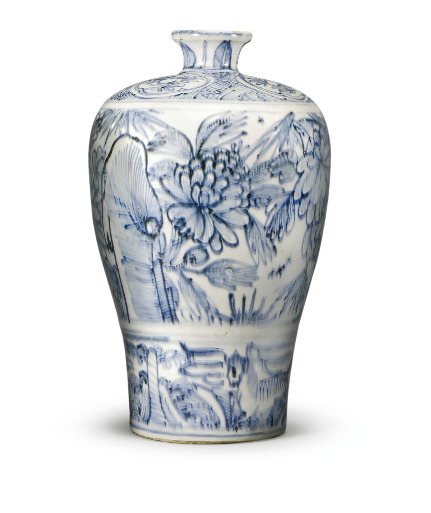 A blue and white meiping, Ming dynasty, 16th century - Alain.R.Truong