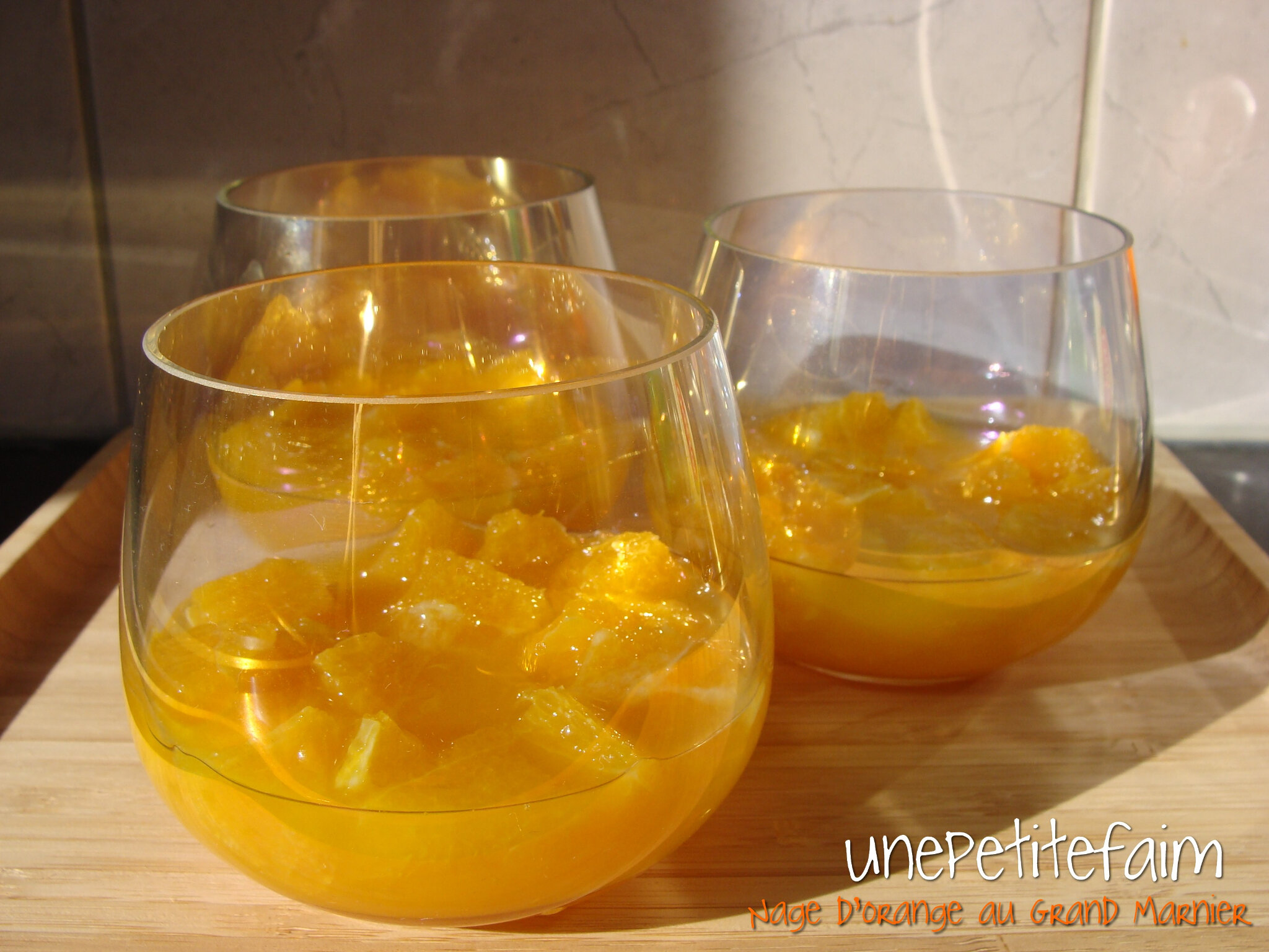 546 - Nage d'orange au Grand Marnier - Une petite faim